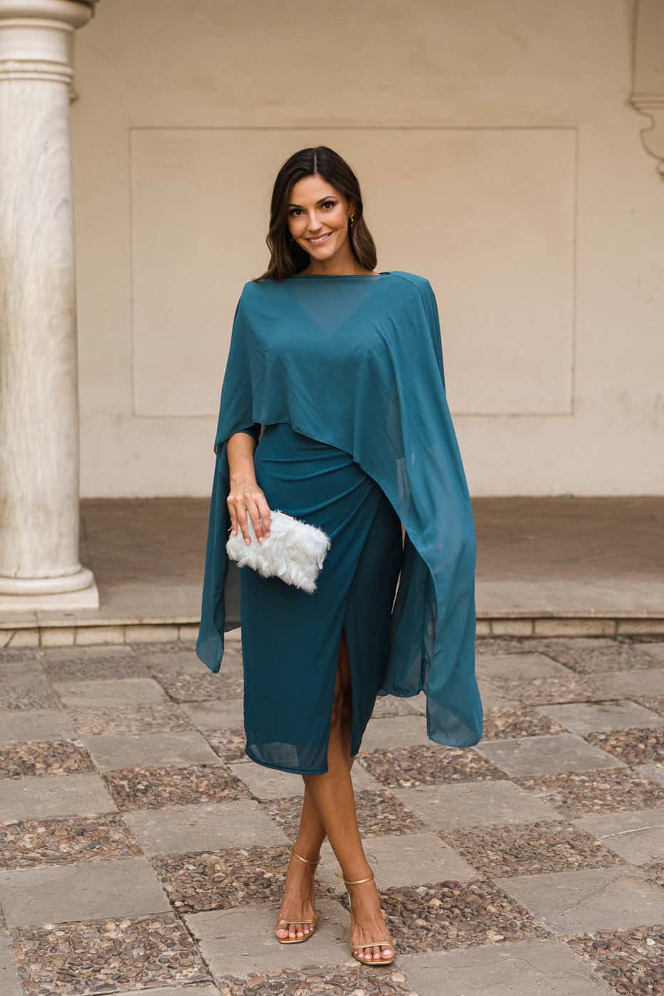 Capa gasa AZUL PETRÓLEO – vestidissima